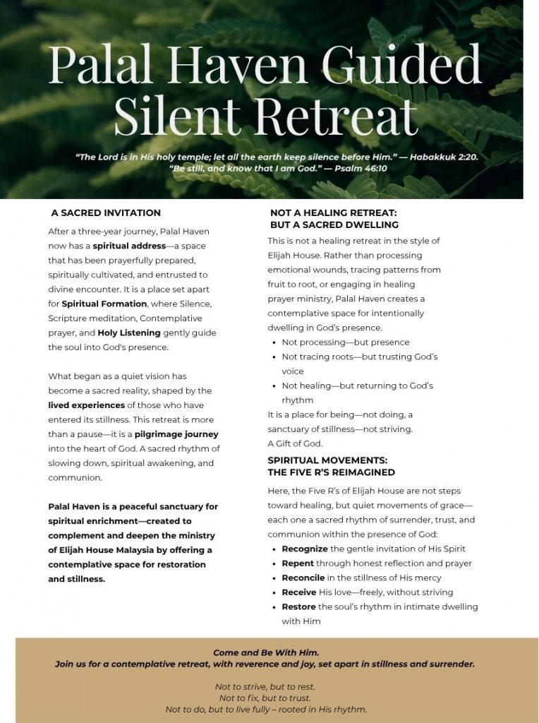 Guided Silent Retreat « Elijah House